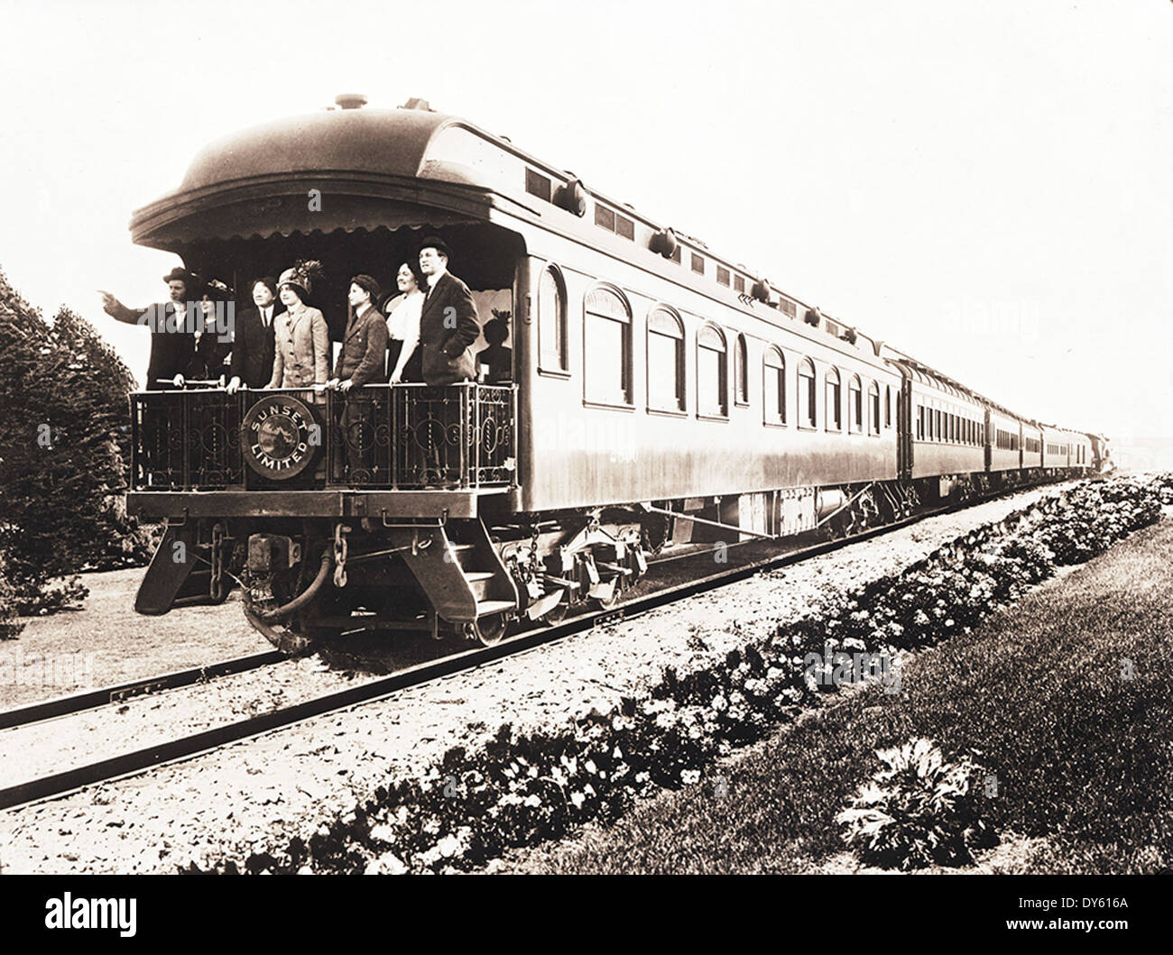 Southern Pacific Railroad's 100-year-old observation car No. 2800, a ...