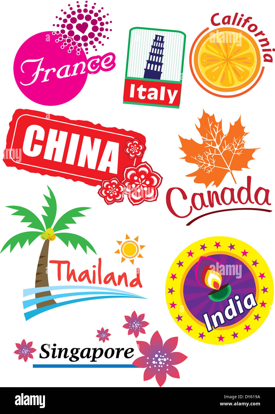 Country travel landmark Stock Photo - Alamy