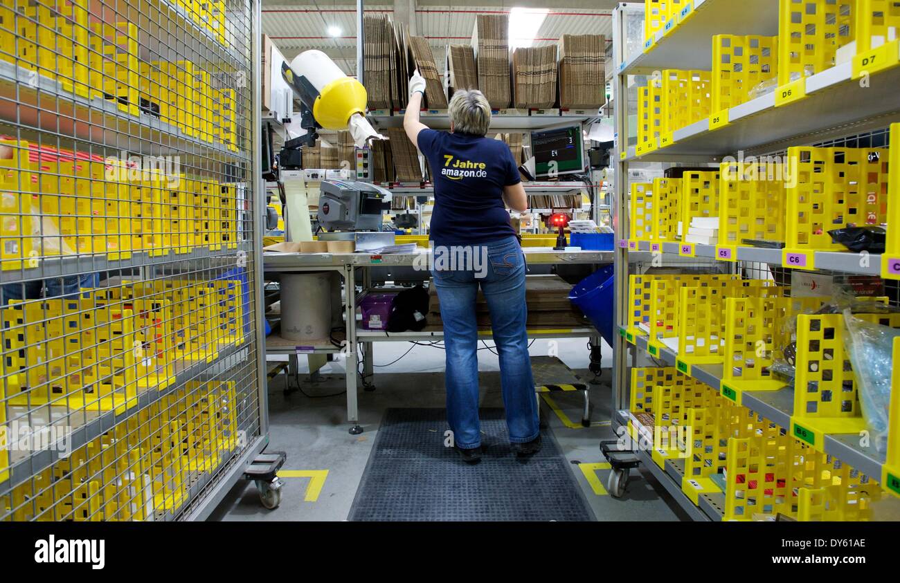 Leipzig, Germany. 26th Mar, 2014. Interior view of the packaging level ...