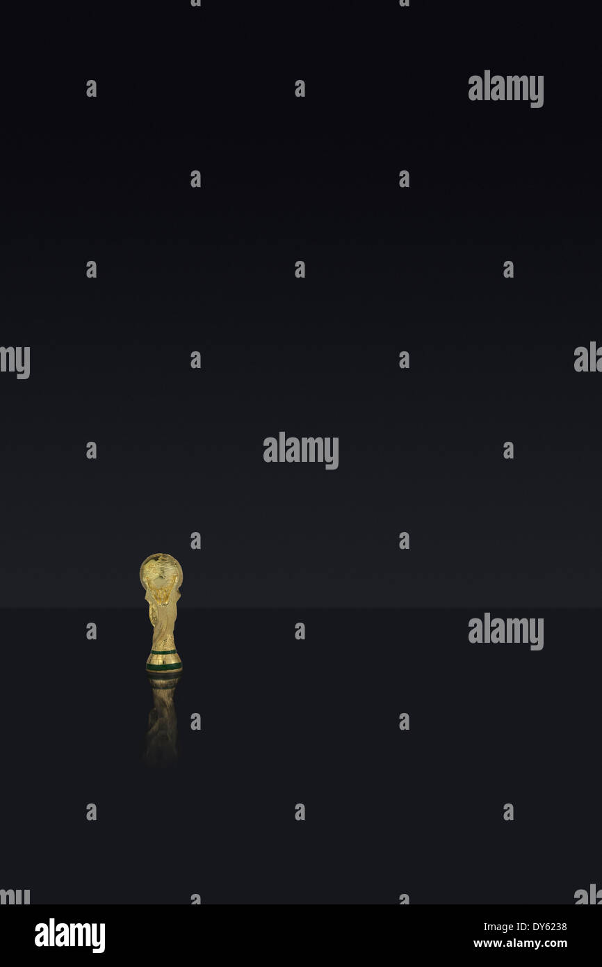 Mini Replica Football World Cup Trophy Stock Photo - Alamy