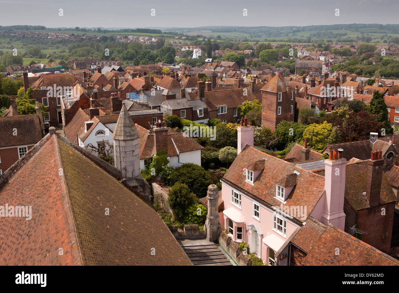 Church tower rye town hi-res stock photography and images - Alamy