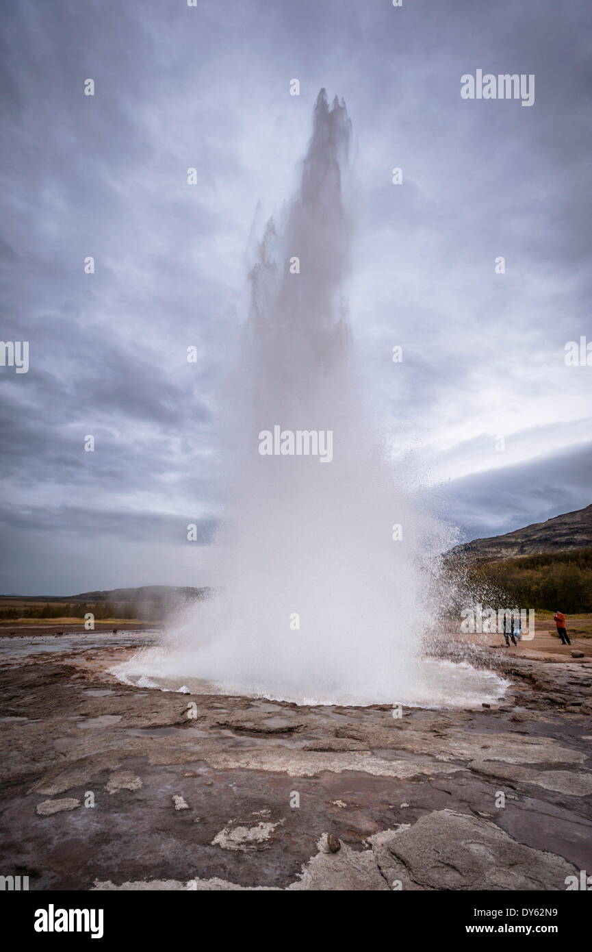 Strokkur Geyser, Golden Circle tour, Iceland, Polar Regions Stock Photo ...