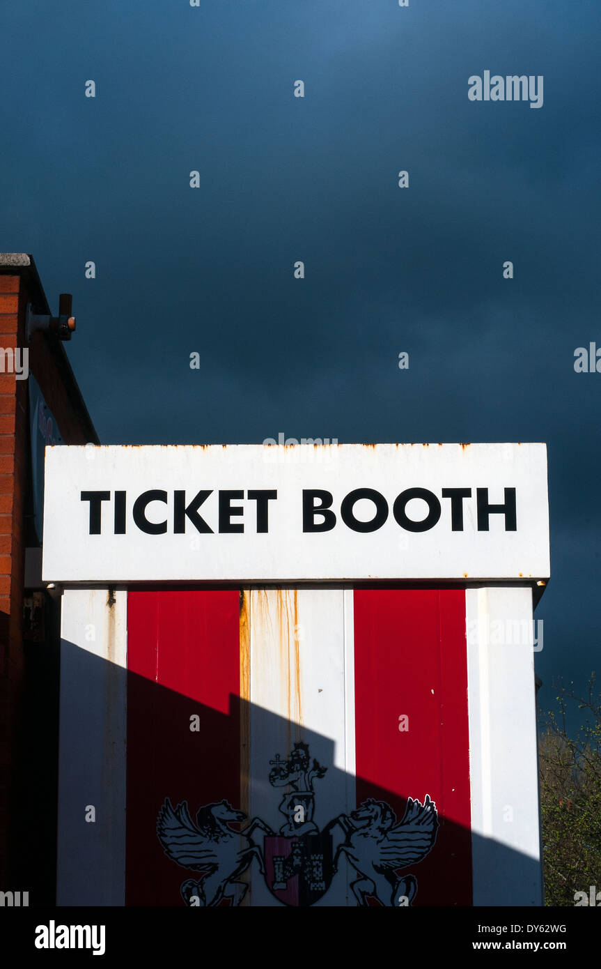ticket booth at exeter city football club, event, booth, game, park ...