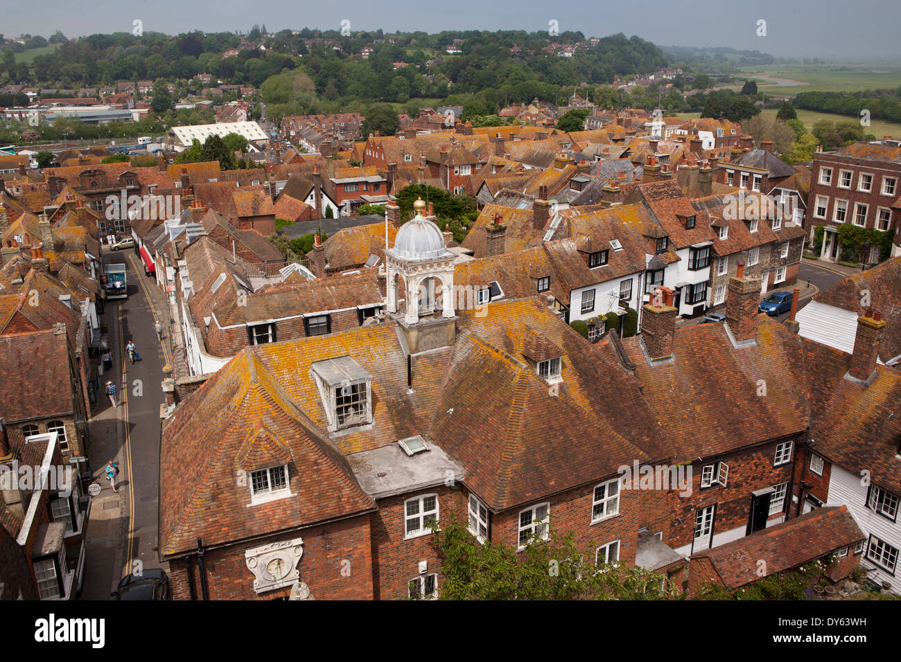 Church tower rye town hi-res stock photography and images - Alamy