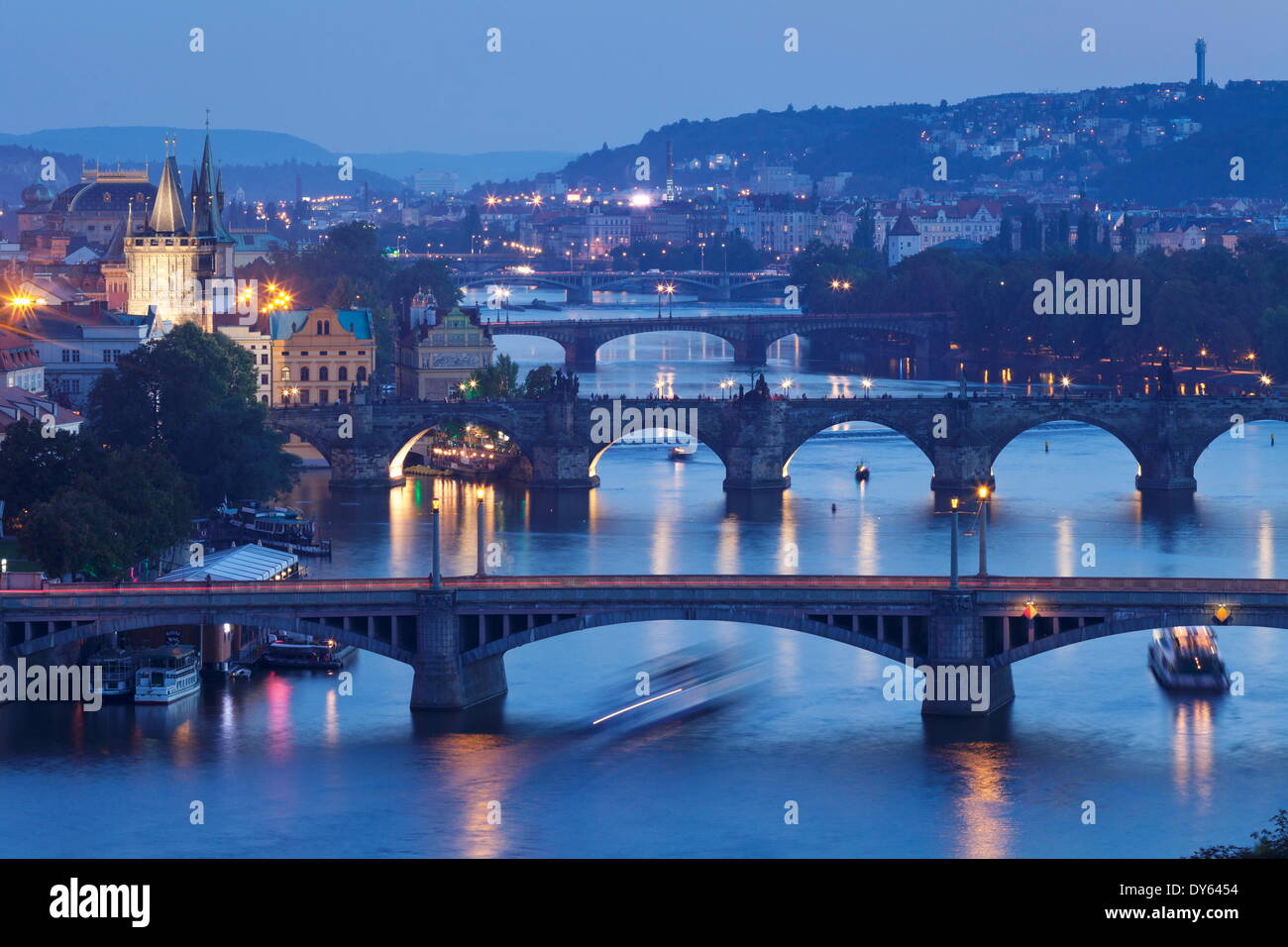 Bridges of Vltava River including Charles Bridge, UNESCO Site, and Old ...