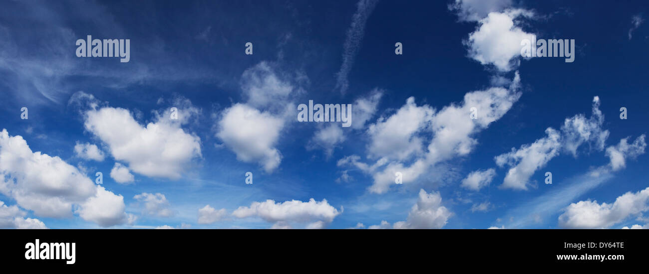 Panoramic blue sky hi-res stock photography and images - Alamy