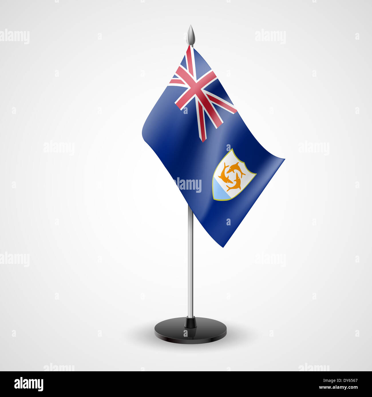 State table flag of Anguilla. National symbol Stock Photo - Alamy
