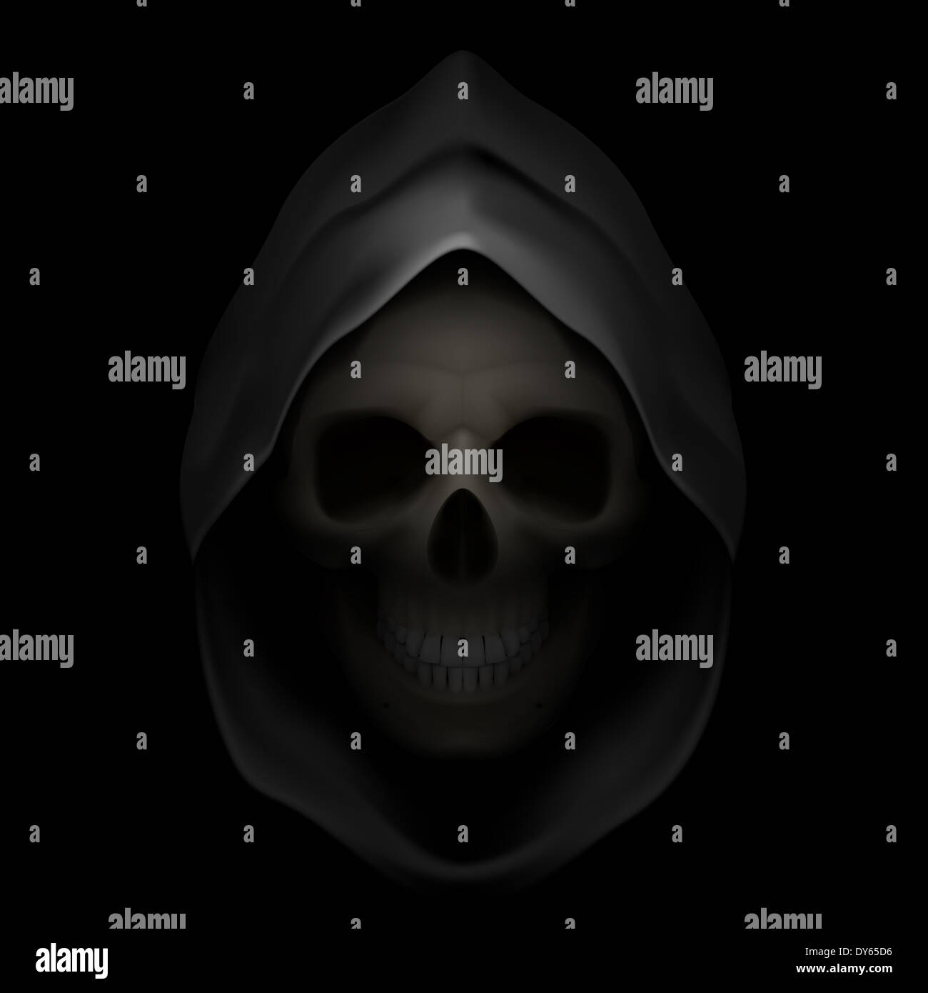 Grim reaper skeleton in cape hi-res stock photography and images - Alamy