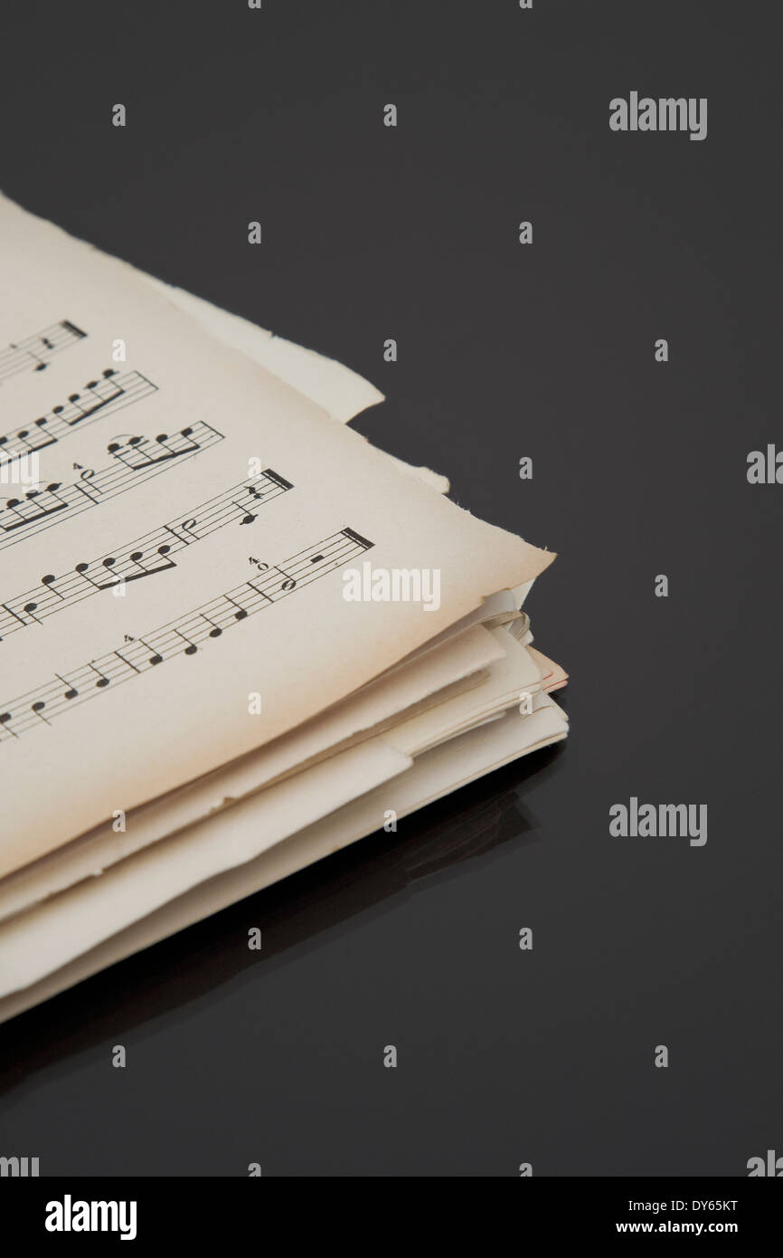 Old Musical Score Sheets Stock Photo - Alamy