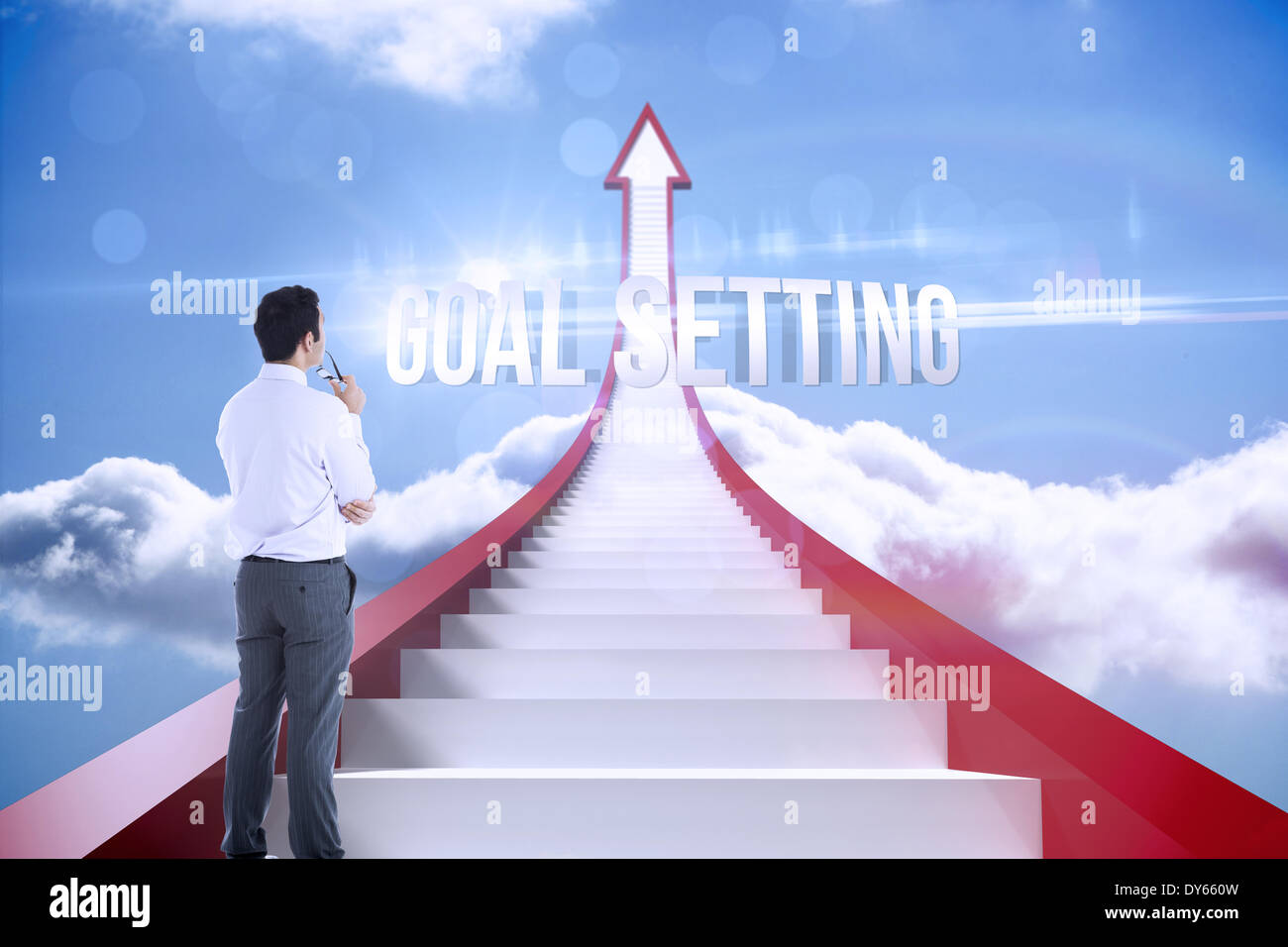 Goal setting make steps to success hi-res stock photography and images ...