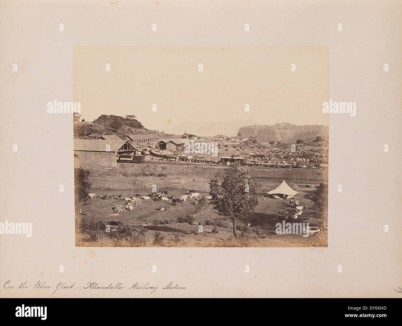 Khandalla Railway Station, located on the Bhore Ghaut section of the ...