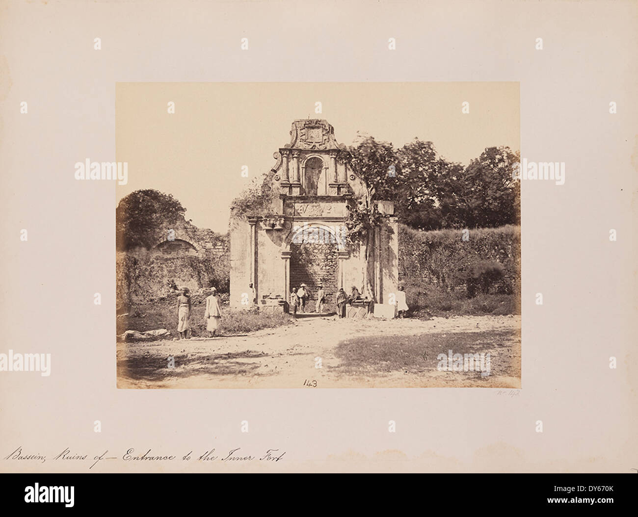 The ruins of the Inner Fort of Bassein, also known as the Fort of St ...