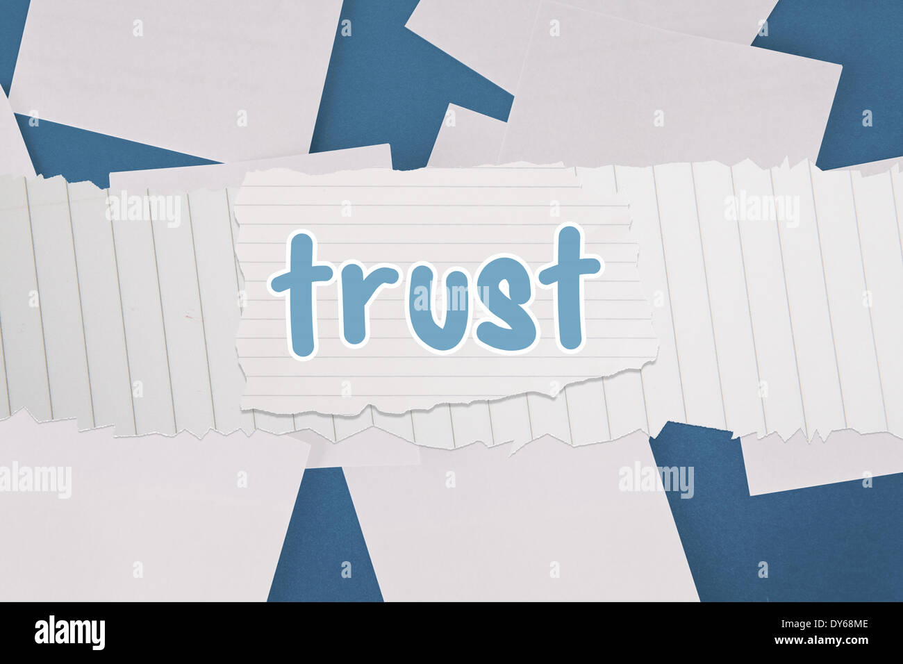 Trust text on white hi-res stock photography and images - Alamy