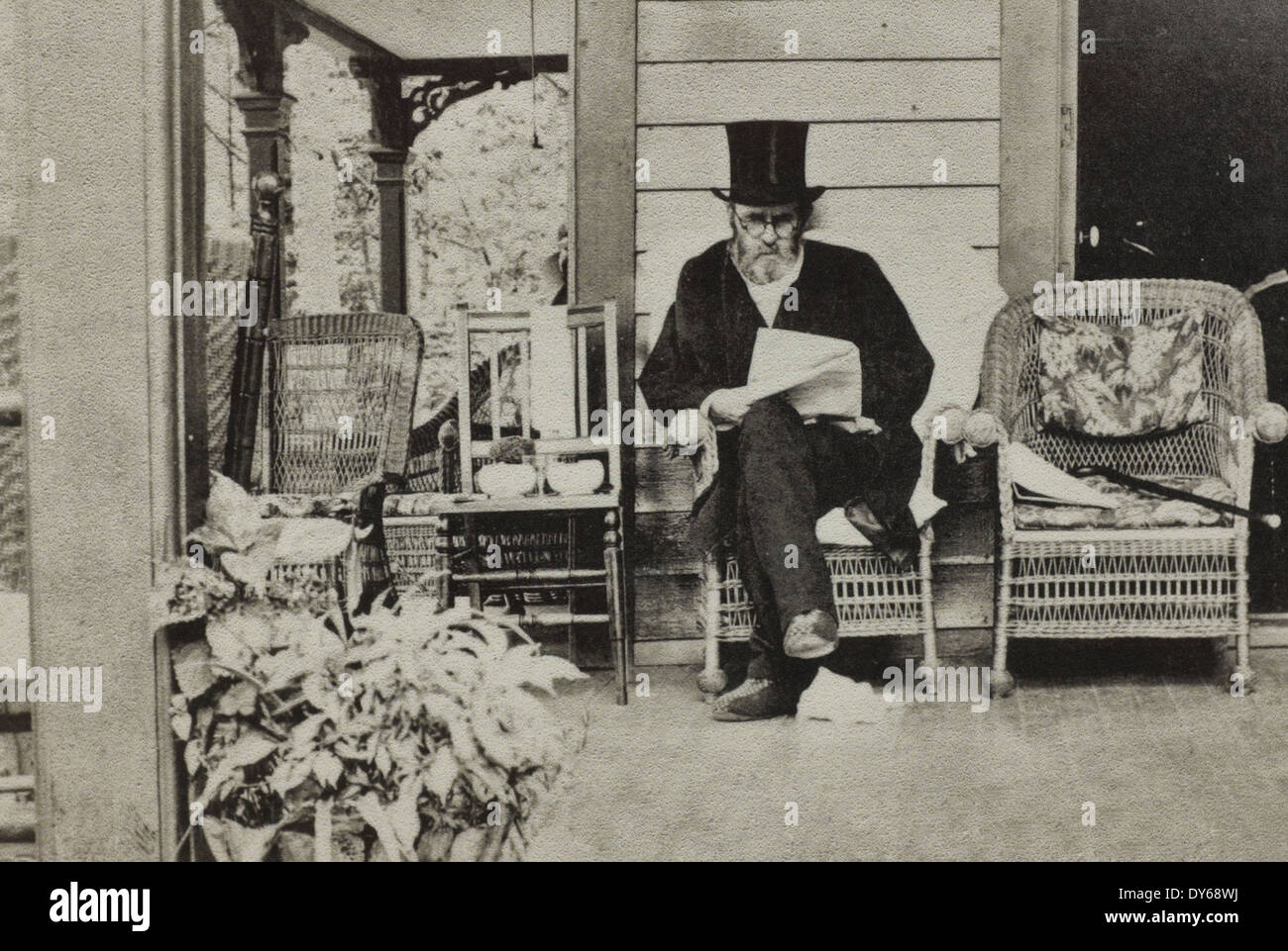 Ulysses Grant at his New York cottage three days before his death from ...