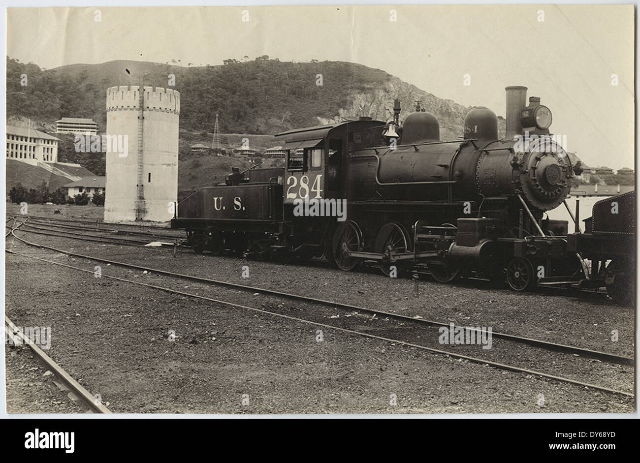 The Cooke Locomotive #284, used in the construction of the Panama Canal ...