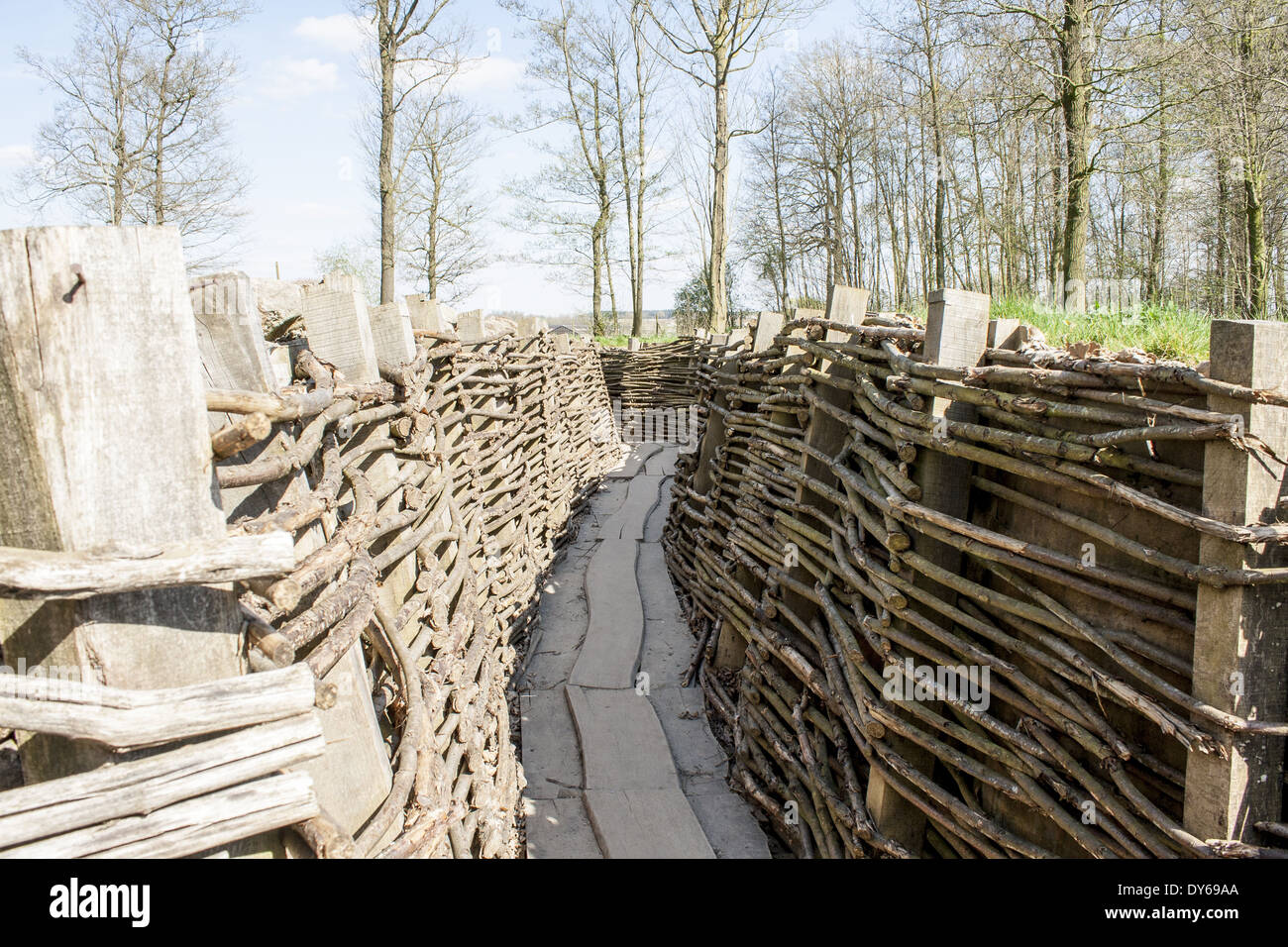 Bayernwald Trenches world war one flanders Belgium Stock Photo - Alamy