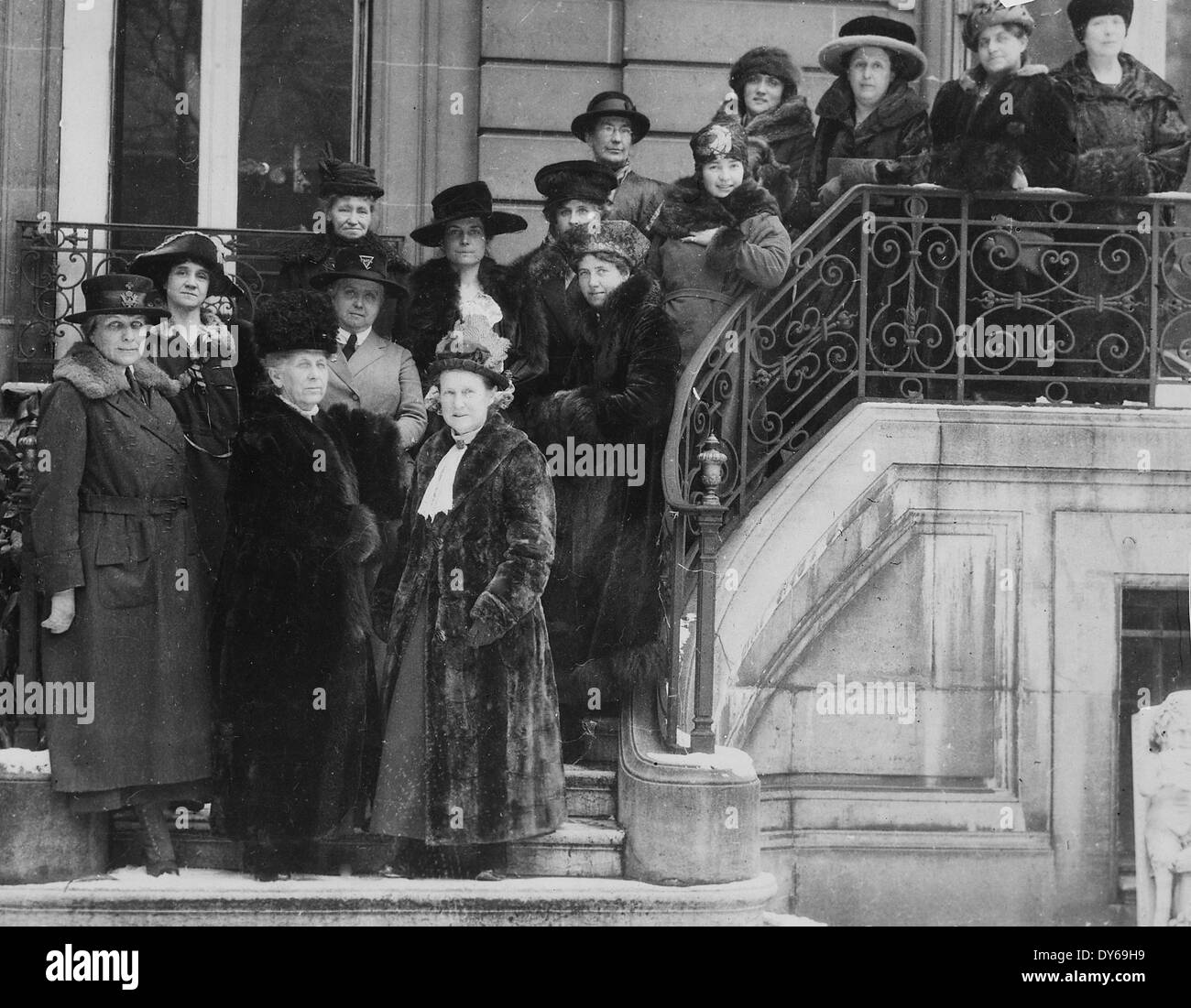 ALLIED WOMEN PLEAD FOR INTERNATIONAL SUFFRAGE in Paris in 1919 during ...