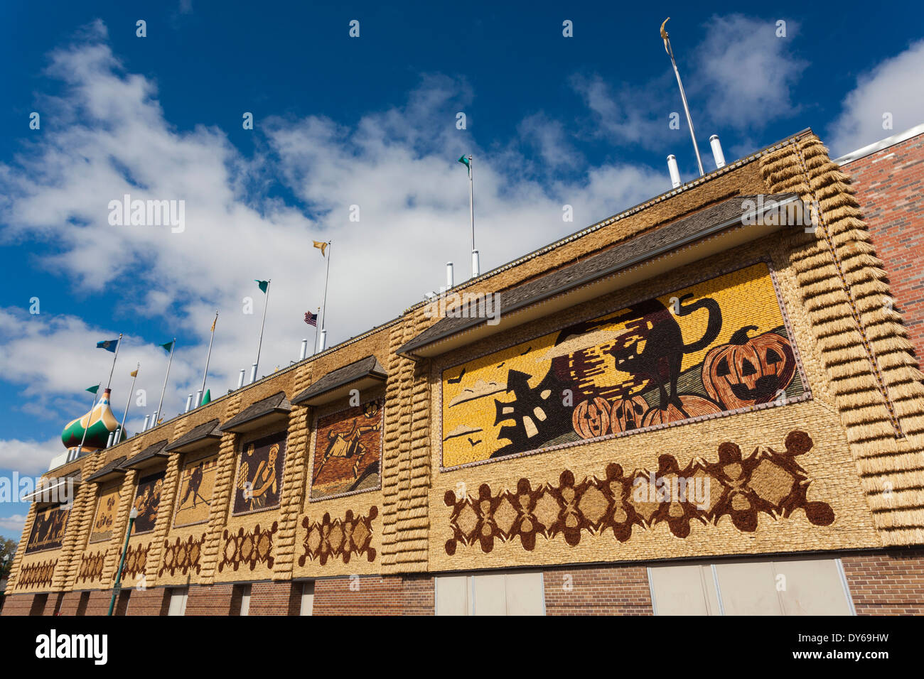 USA, South Dakota, Mitchell, Mitchell Corn Palace, building exterior ...