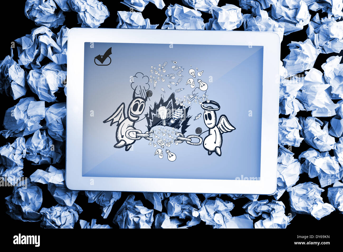 Angel devil computer hi-res stock photography and images - Alamy