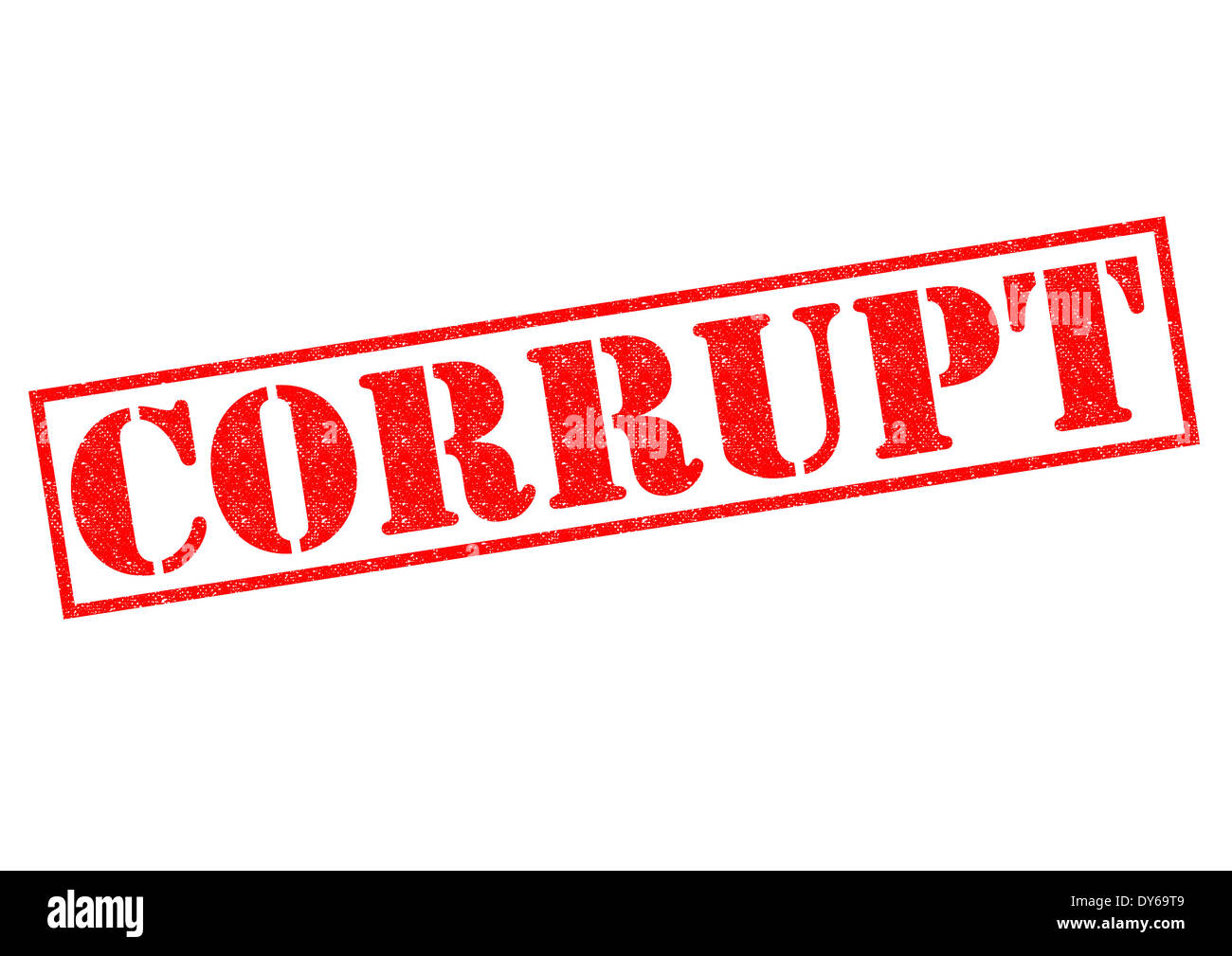 CORRUPT red Rubber Stamp over a white background Stock Photo - Alamy