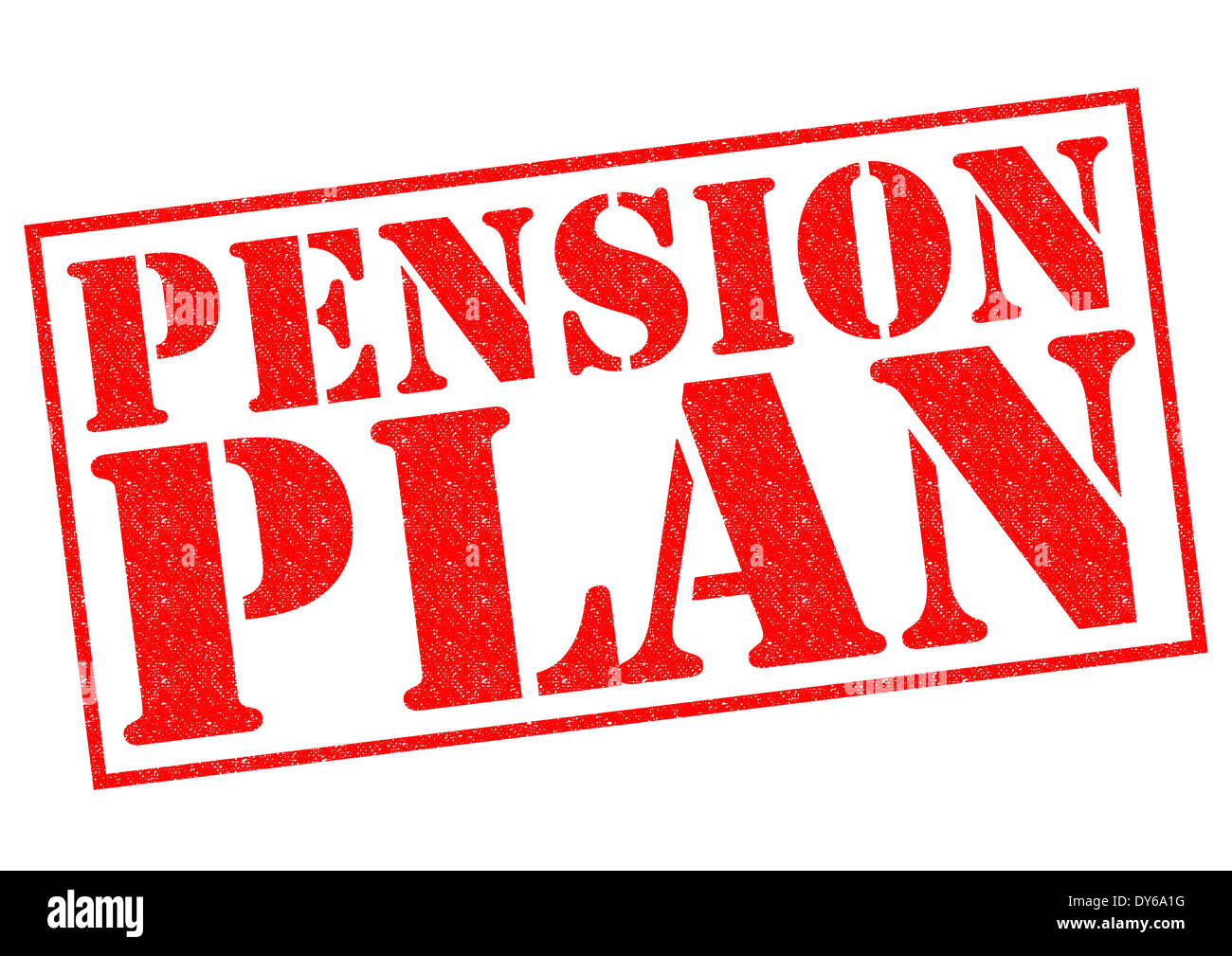 PENSION PLAN red Rubber Stamp over a white background Stock Photo - Alamy