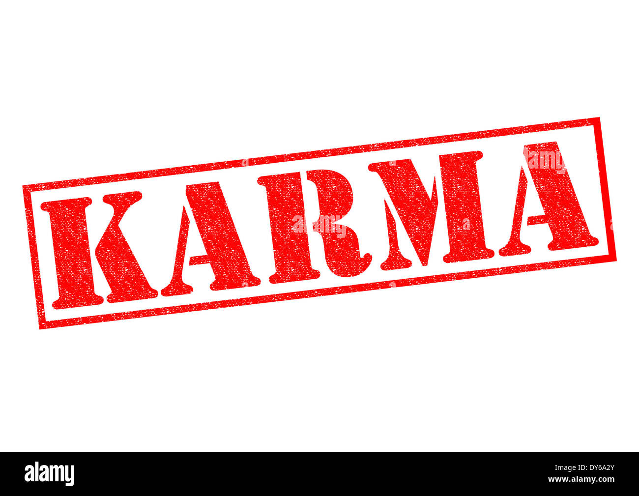 KARMA red Rubber Stamp over a white background Stock Photo - Alamy