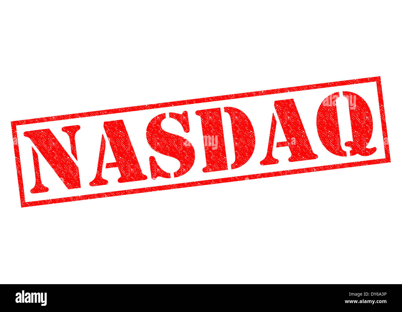NASDAQ red Rubber Stamp over a white background Stock Photo - Alamy