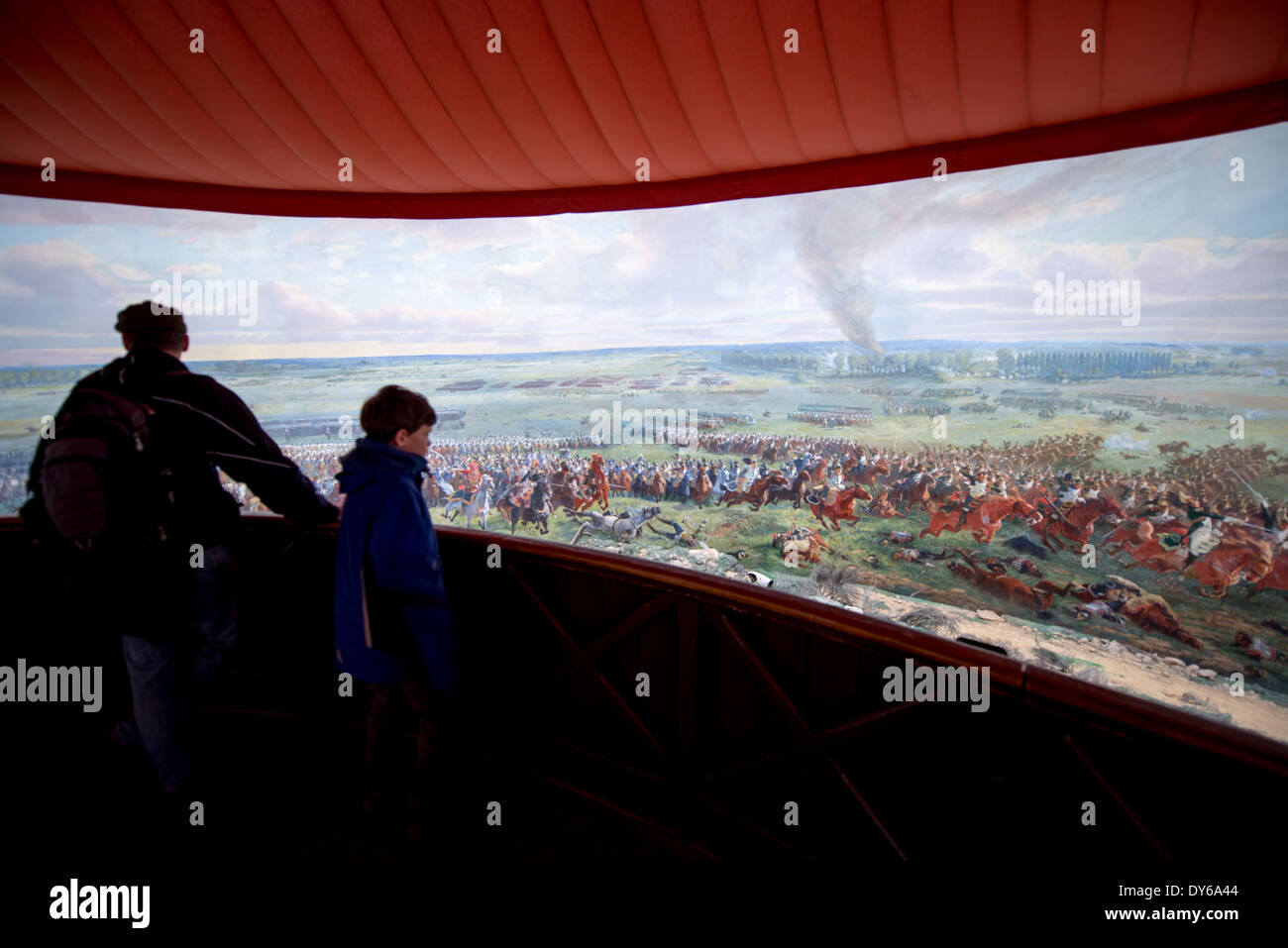 Panorama Of The Battle Of Waterloo Painting Waterloo Belgium ...