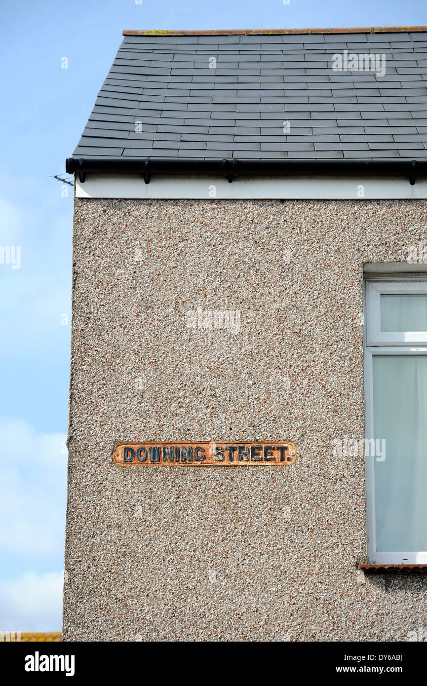 A Downing Street sign in Newport, S Wales - a name shared with the ...