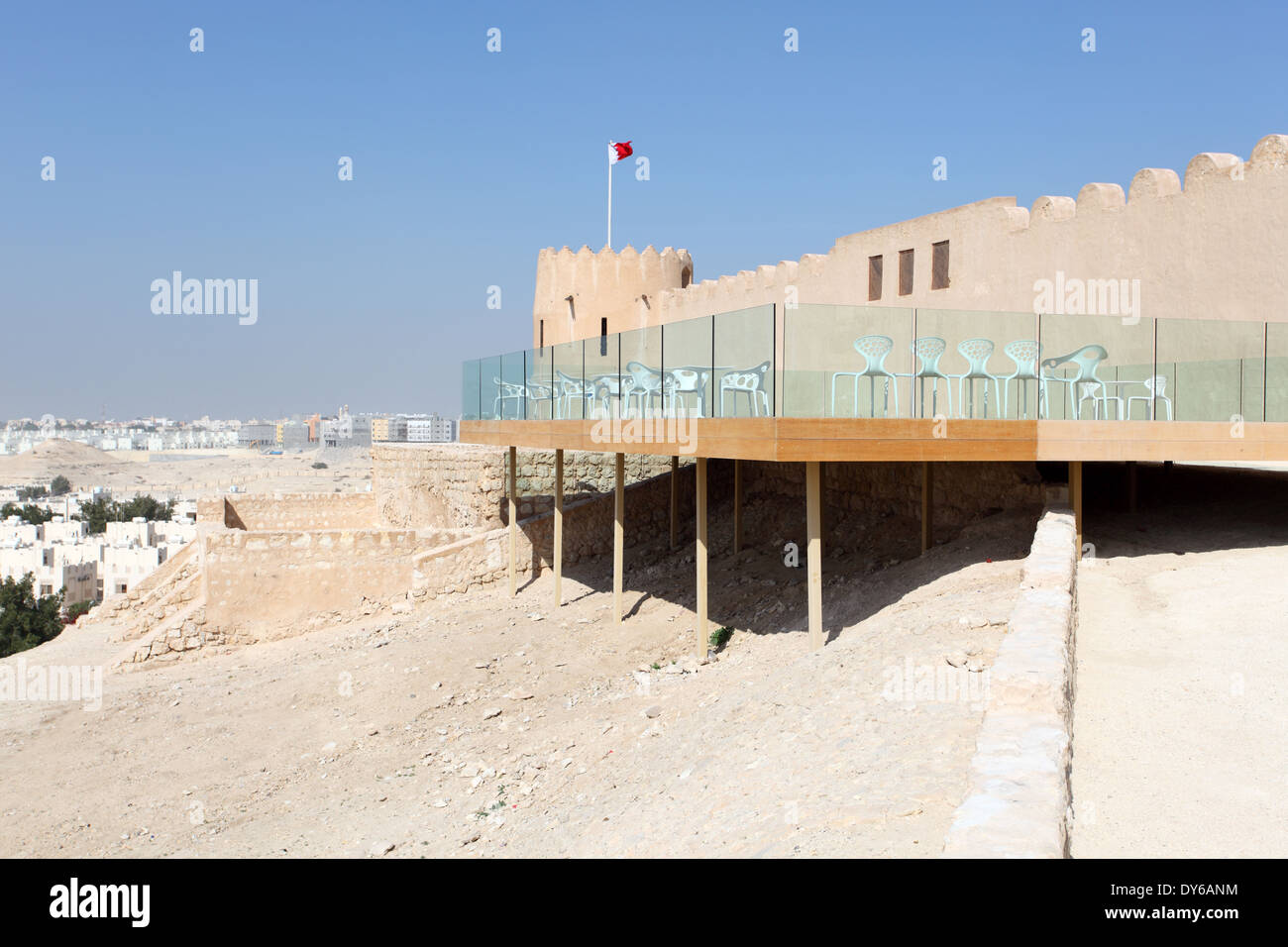 Historic Riffa fort in the Kingdom of Bahrain, Middle East Stock Photo ...