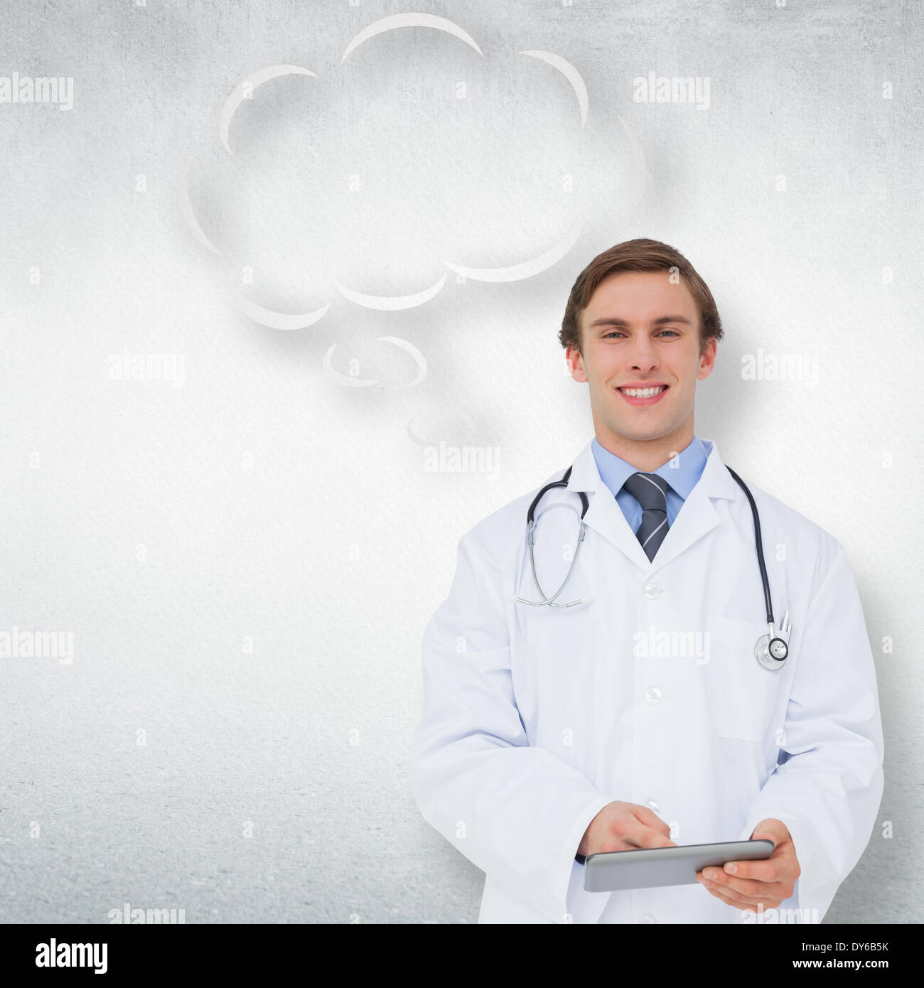 Doctor with thought bubble hi-res stock photography and images - Alamy