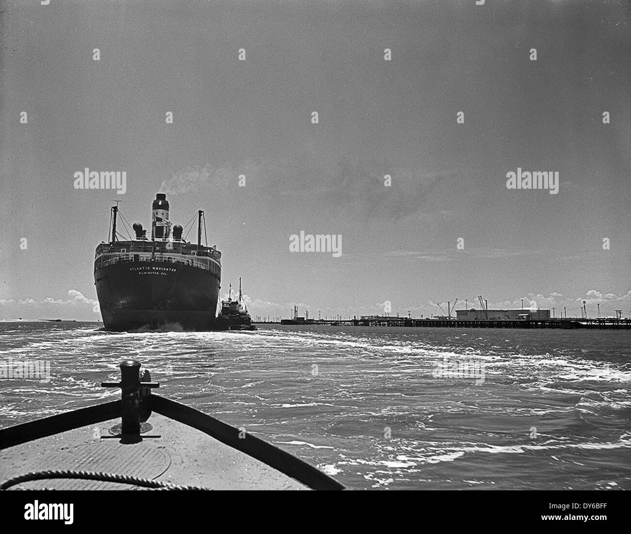 This photograph captures the SS Atlantic Navigator, a steam yacht ...