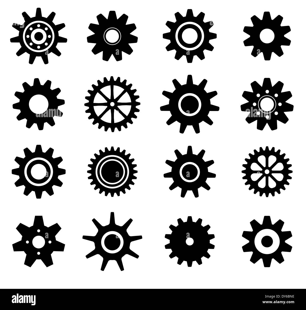 Cog wheels Black and White Stock Photos & Images - Alamy