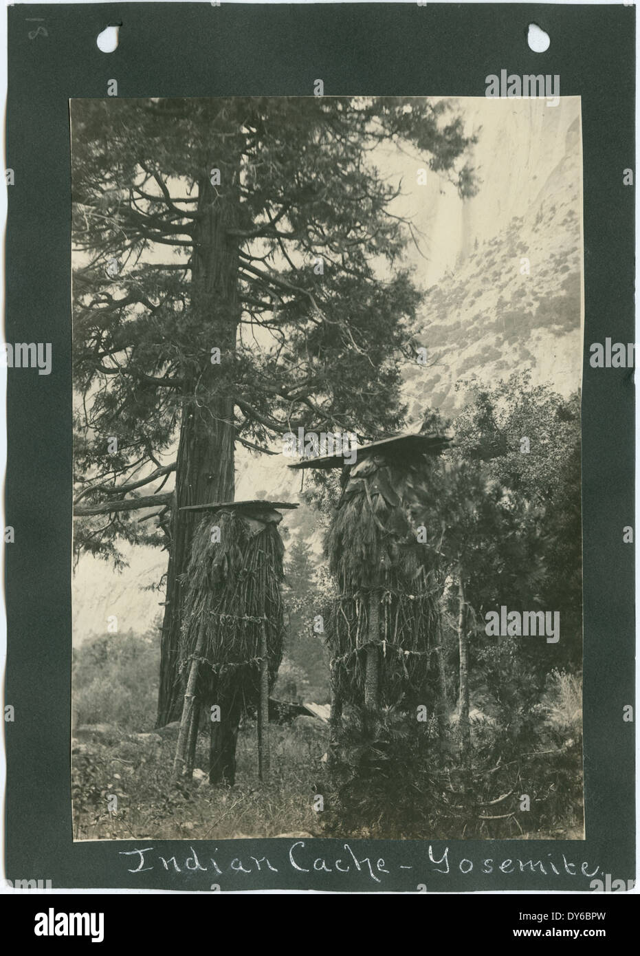 An image of an Indian cache in Yosemite National Park, representing the ...
