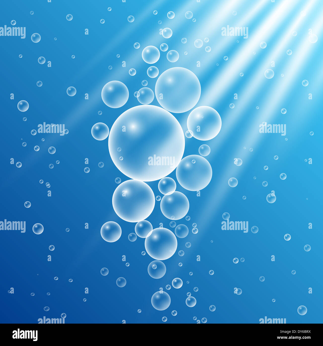 Sea bubbles, vector Stock Photo - Alamy