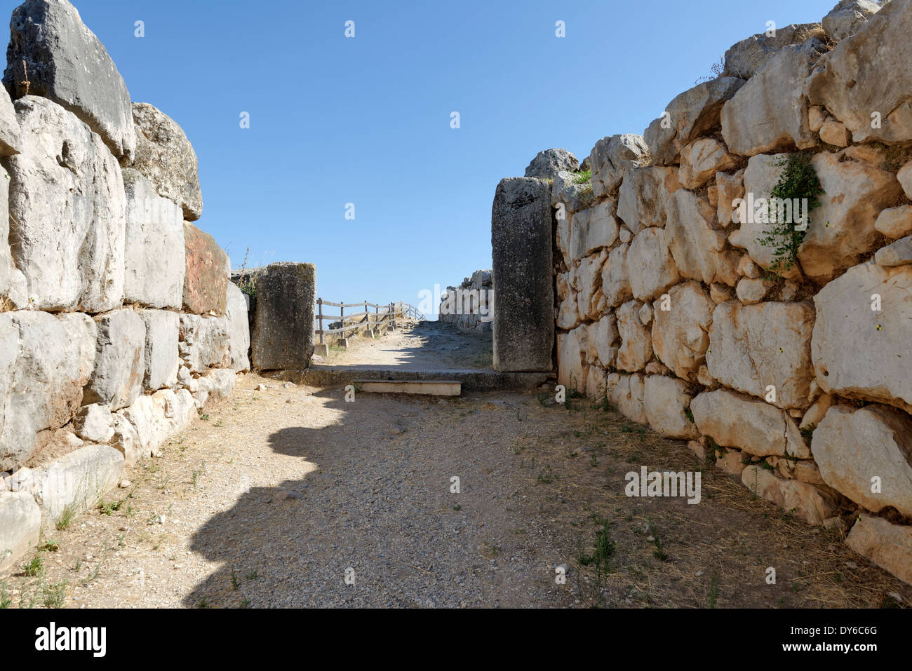 Site of mycenean fortifications greece hi-res stock photography and ...