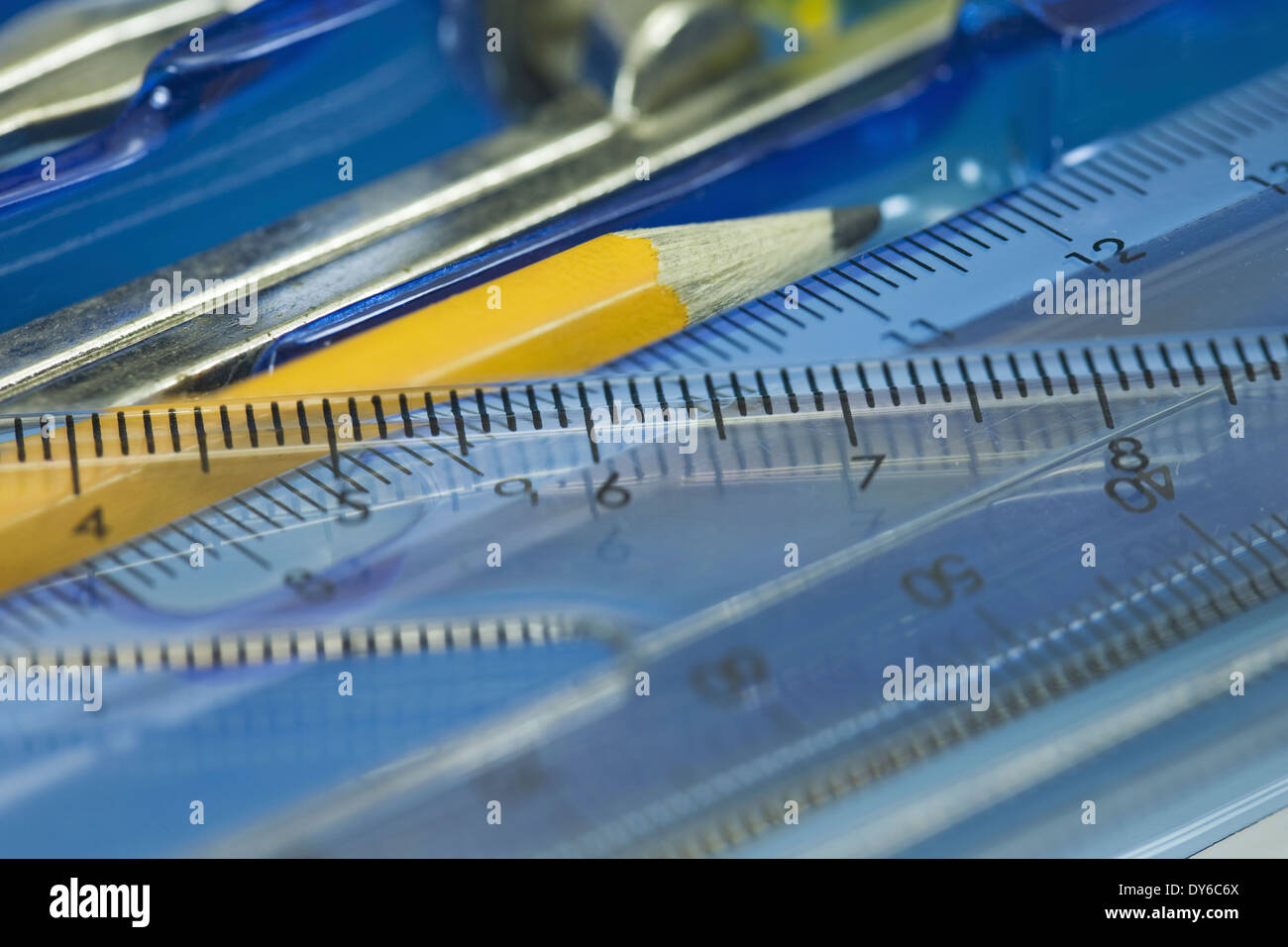 Maths geometry set Stock Photo - Alamy