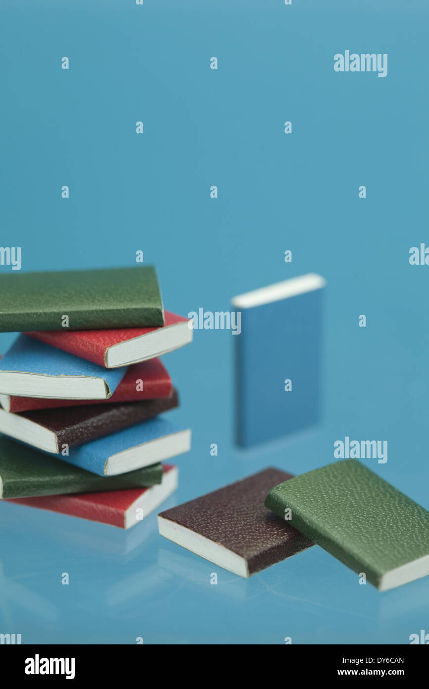 back to school concept with miniature school books Stock Photo - Alamy