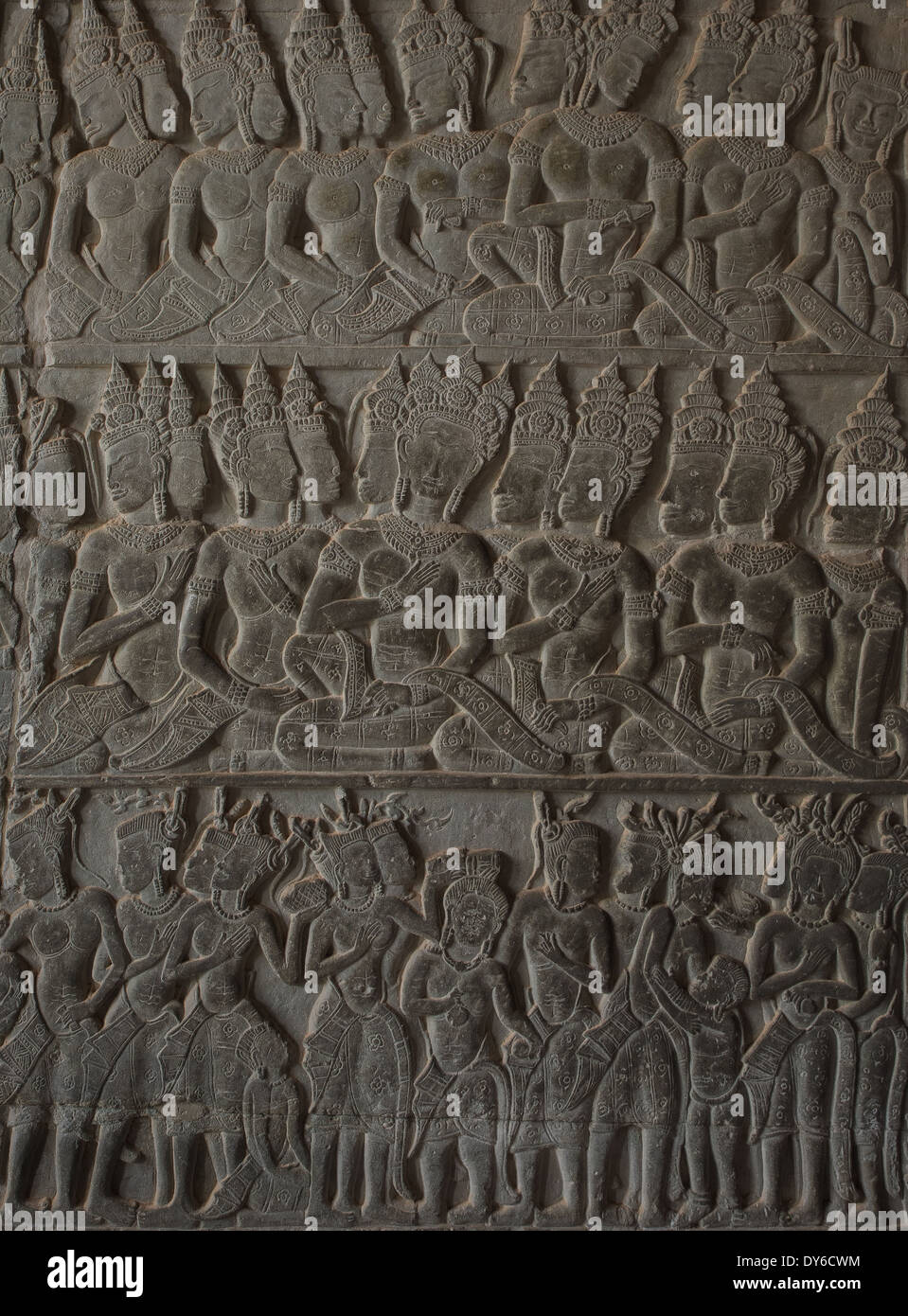 Beautiful mural at Angkor Wat Stock Photo - Alamy