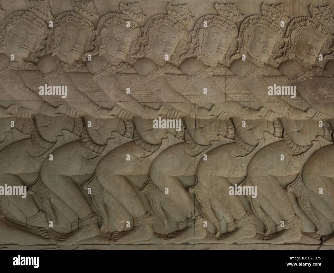 Pulling against the naga, Angkor Wat Stock Photo - Alamy
