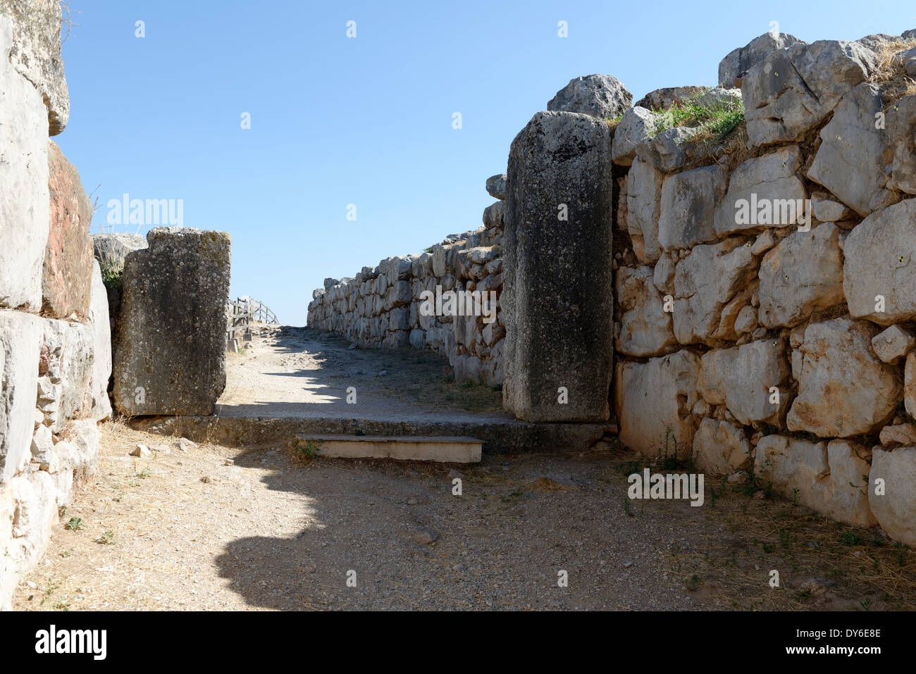 Cyclopean Walls Mycenaean Citadel Tiryns High Resolution Stock ...