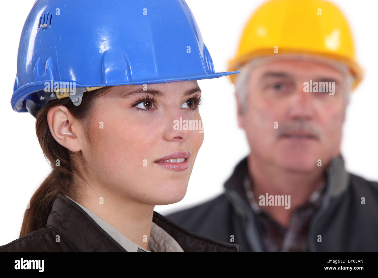 Female construction worker Stock Photo - Alamy