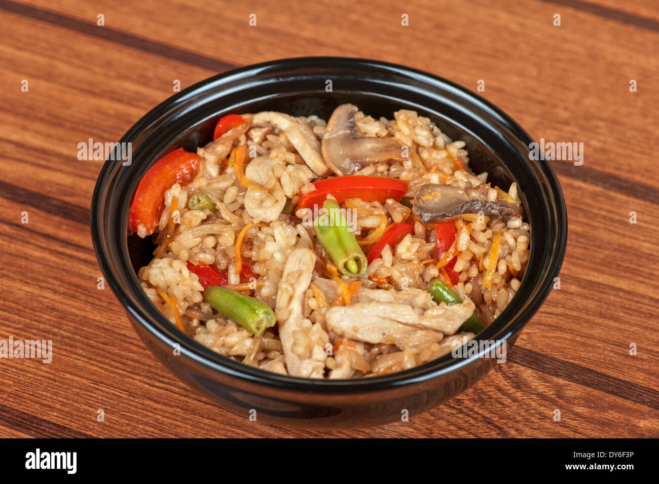 Rice chicken vegetable Stock Photo - Alamy