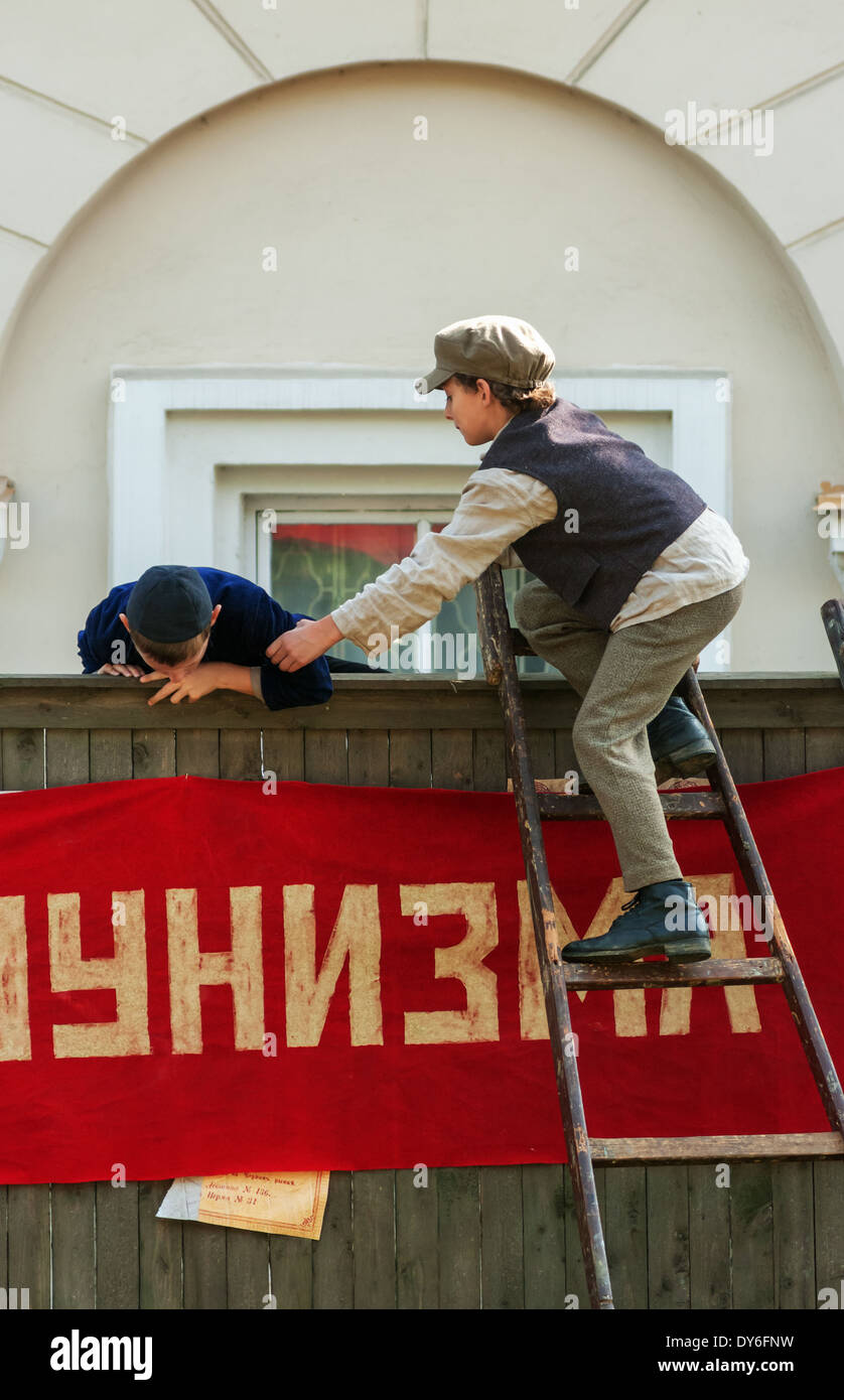 Children actors participating in shooting Stock Photo - Alamy
