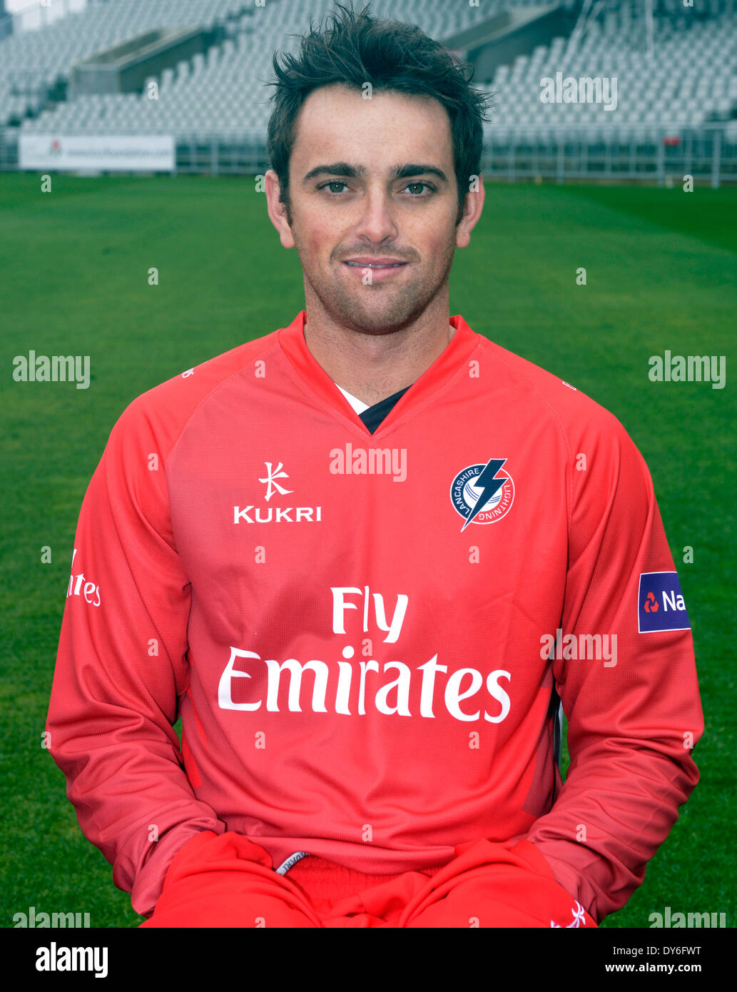 Stephen Parry poses in Lancashire's one-day kit at the pre-season ...