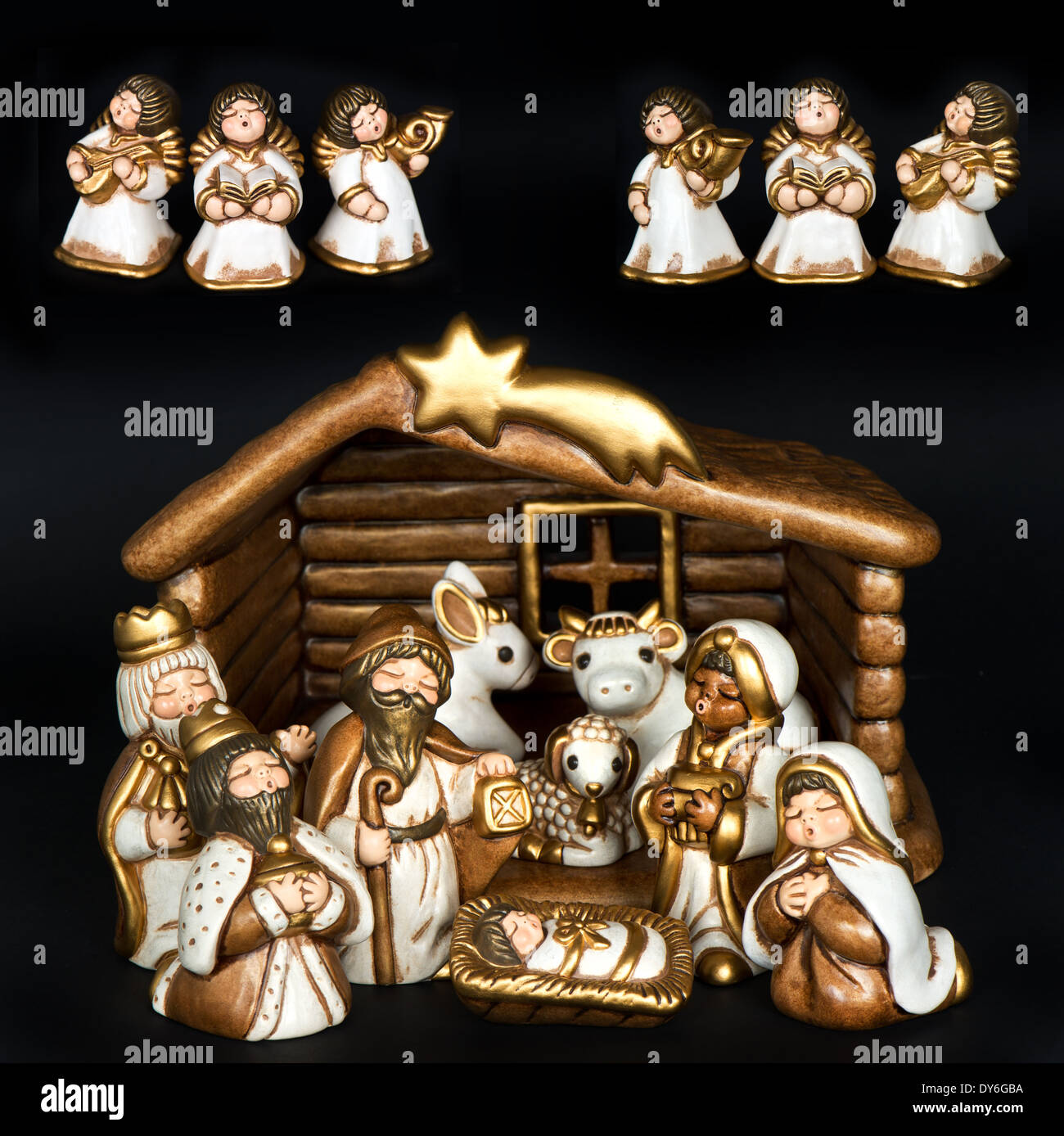 Crib nativity scene hi-res stock photography and images - Alamy