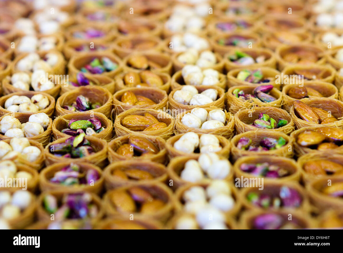Backgrounds and textures: assortment of traditional turkish pastry ...