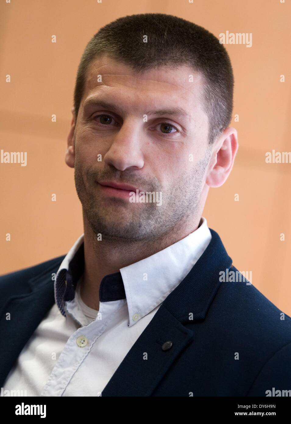 Berlin, Germany. 08th Apr, 2014. Montenegrin boxer Nikola Sjekloca ...