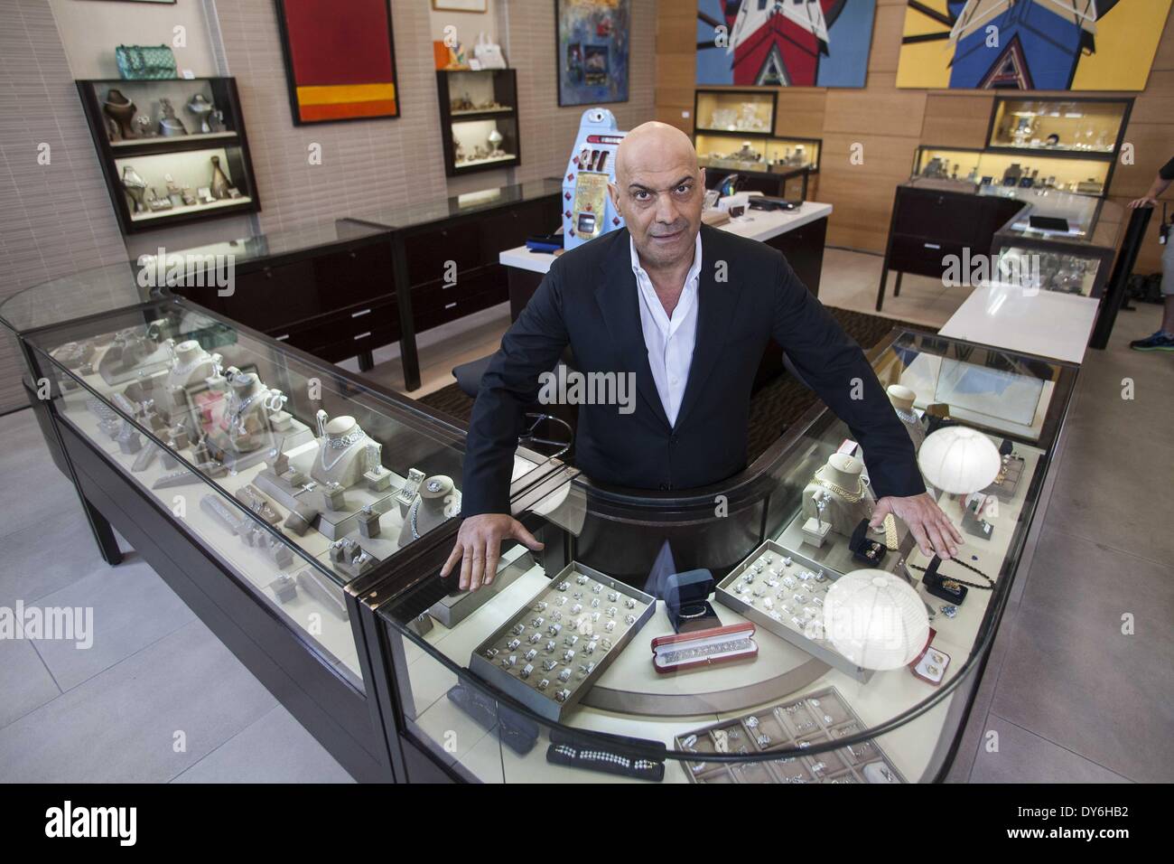 Los Angeles, California, USA. 17th Mar, 2014. Yossi Dina, owner of Dina ...