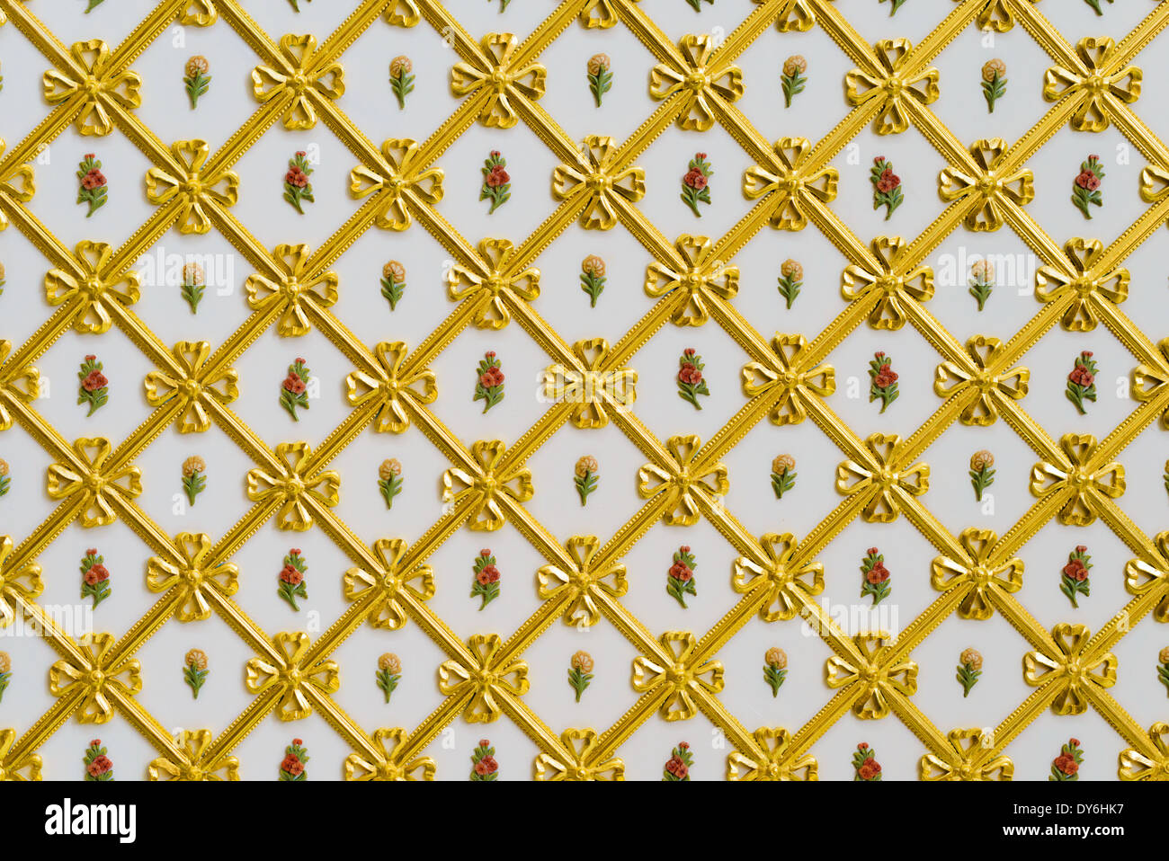 Backgrounds and textures: golden ornament, ceiling decor, rhythmic ...